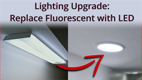 DIY Lighting Upgrade Replace Fluorescent Light Fixtures With LED Light Fixtures YouTube