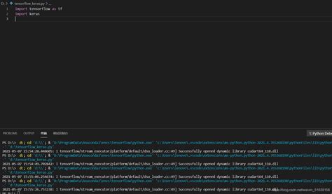 tensorflow2 4 0 keras2 4 3 vscode csdn博客