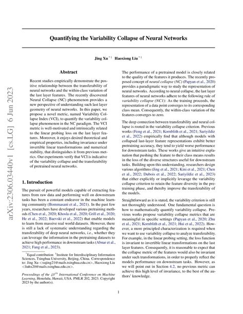 Quantifying The Variability Collapse Of Neural Networks Deepai