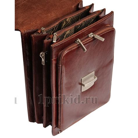 Планшет сумка ALBATROSS натуральная кожа цвет коричневый 21x10x26см ...