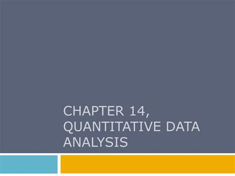 Quantitative Data Analysis Pptx