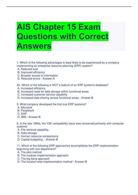 ais chapter 15 exam questions with correct answers ais stuvia us