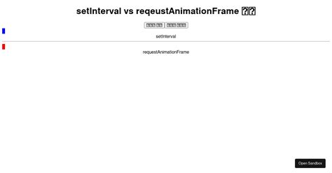 Settimeoutrequestanimationframe Codesandbox