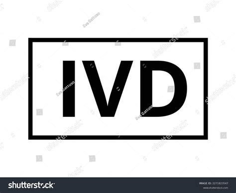 Vitro Diagnostic Medical Device Symbol Graphical Stock Vector Royalty Free 2271823547