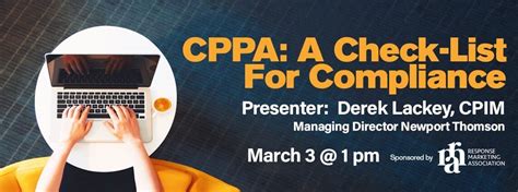 CPPA A Check List For Compliance RMA