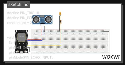 Sensor De Distancia Wokwi Esp32 Stm32 Arduino Simulator