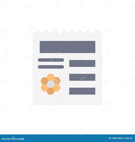 Basic Ui Manu Document Flat Color Icon Vector Icon Banner Template Stock Vector