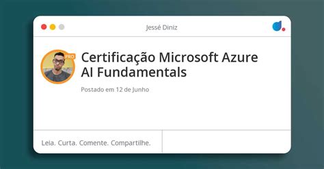 certificação microsoft azure ai fundamentals