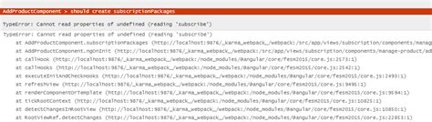 Karma Runner Typeerror Cannot Read Properties Of Undefined Reading
