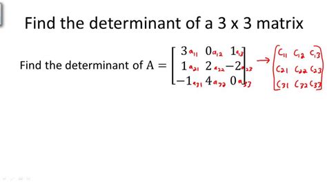 Finding And Using The Determinant Of A Matrix Example 5 Video