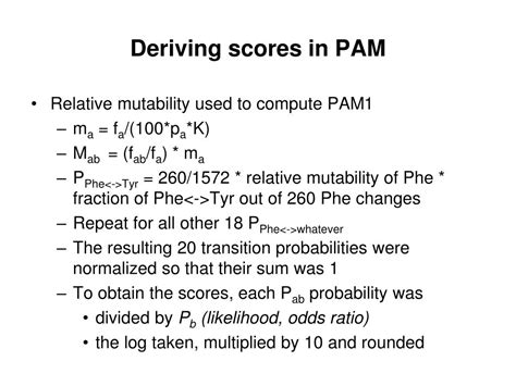 Ppt Lecture 3 Scoring Matrices And Multiple Sequence Alignment Bmi