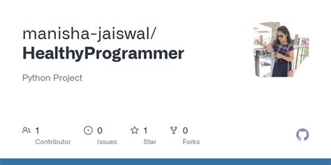 Github Manisha Jaiswalhealthyprogrammer Python Project
