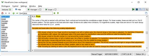 slider adjustments in scope and wavegen test and measurement
