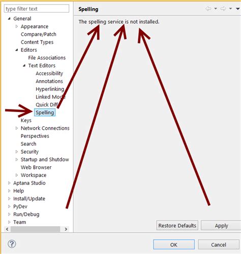 Disable Aptana Redyellow Squiggly Lines Stack Overflow