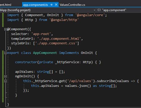 How To Build An Angular Application With Aspnet Core In Visual Studio 2017 Visualized