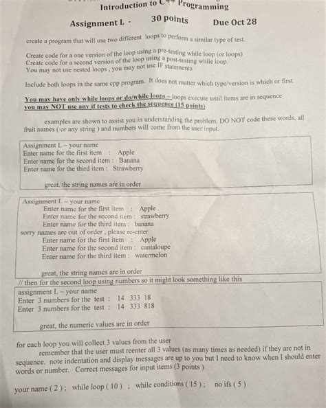 Solved On To Introduction To C Pro Programming 30 Points Chegg Com