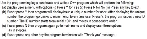 Answered Use The Programming Logic Constructs Bartleby