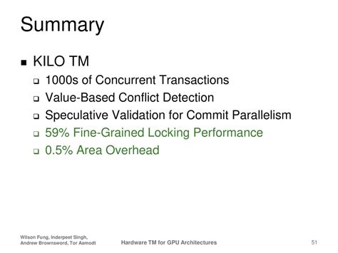 Hardware Transactional Memory For Gpu Architectures Ppt Download