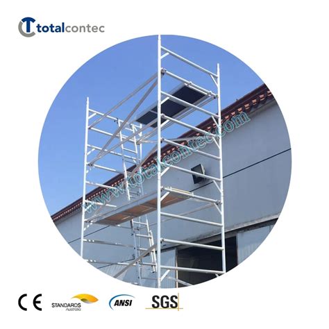 Flexible Aluminium Scaffold 9m Aluminum Mobile Scaffold Tower Aluminum Mobile Tower And