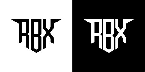 Rbx Letter Logo Design With White Background In Illustrator Logo