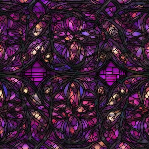 Premium Photo A Purple Stained Glass Background With A Pattern Of