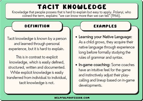 15 Tacit Knowledge Examples 2023