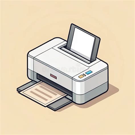 3d Paper Printer Icon For Office Use Stock Illustration Illustration Of Office Minimal 381256251