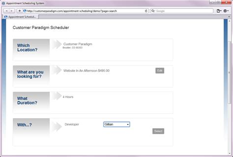 Customer Paradigm Web Based Appointment Scheduling Php Software Open Source