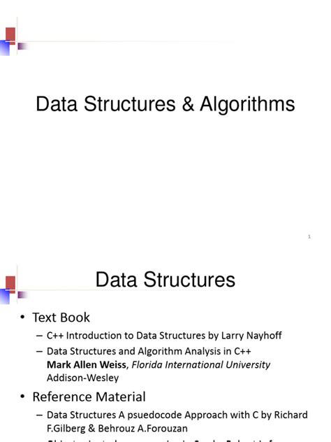 Lecture 01 Pdf Data Structure Data