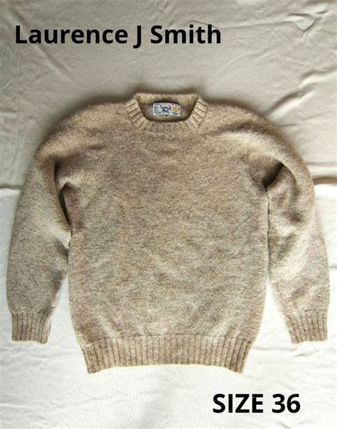 Lawrence J Smith 100ウールニットセーター サイズ36 英国 メルカリ