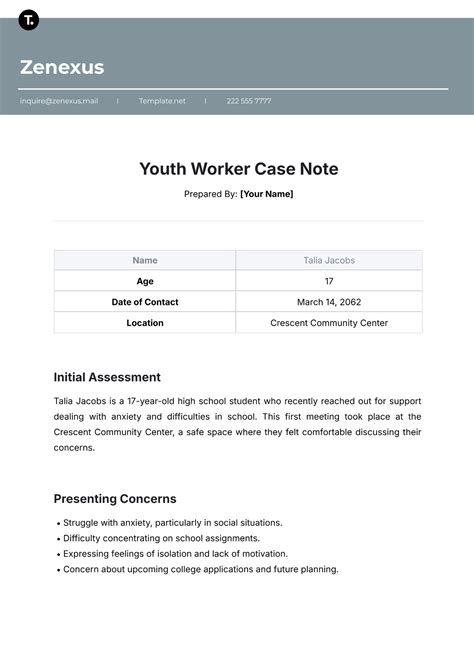 Free Printable Case Note Template