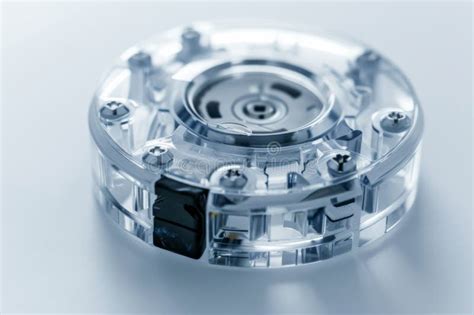 Transparent Push Button Inner Mechanisms Revealed Stock Illustration Illustration Of