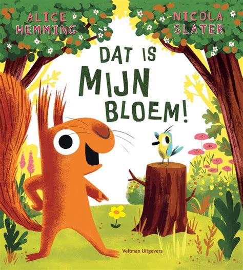 Dat Is Mijn Bloem Eekhoorn Beschermt Zijn Bloem In De Lente Bol