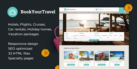 Book Your Travel Online Booking Html Template By Themeenergy