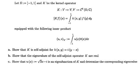functional analysis eigen values and self adjoin operator