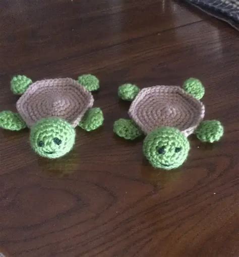 Turtle Coaster Crochet Pattern Weave Crochet