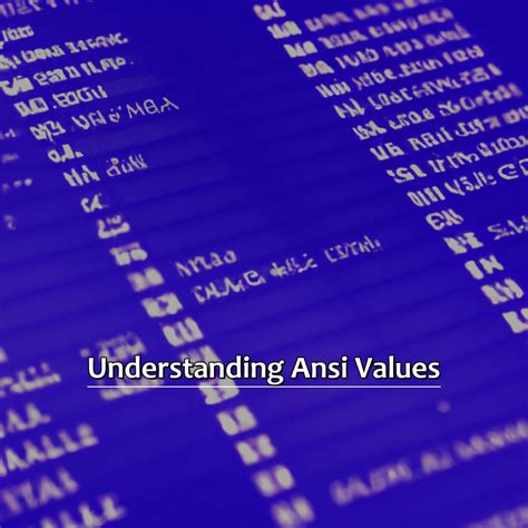 Determining An Ansi Value In A Macro In Excel Manycoders