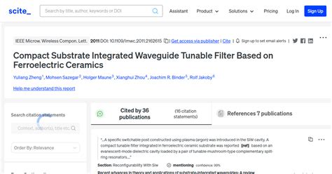 Compact Substrate Integrated Waveguide Tunable Filter Based On