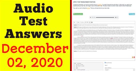 gotranscript audio test answers december 02 2020
