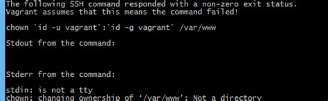 Laravel Vagrant Error Stack Overflow