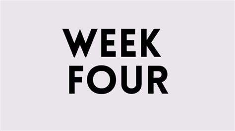 week four forma pilates