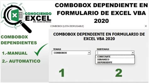 Combobox Dependiente Conociendo Excel