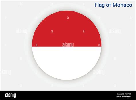 High Detailed Flag Of Monaco National Monaco Flag Europe 3d