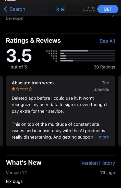reminder this is the official character ai app iphone and 5