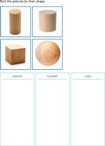 IXL Sort Objects By Three Dimensional Shape Foundation Science Practice