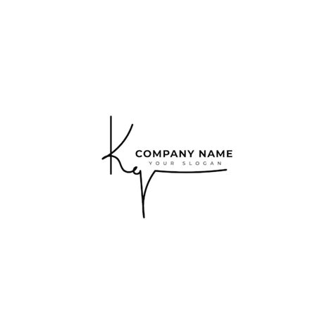 Premium Vector Kq Initial Signature Logo Vector Design