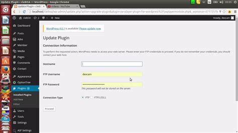 wordpress plugin install asks for ftp details youtube
