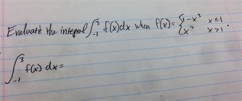 Solved Evaluate The Integral F X Dx
