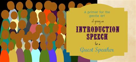 Introduction Speech A How To With An Example Speech