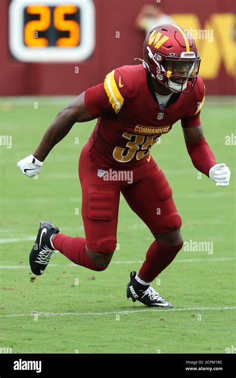Washington Commanders Safety Percy Butler 35 Rushes During An Nfl